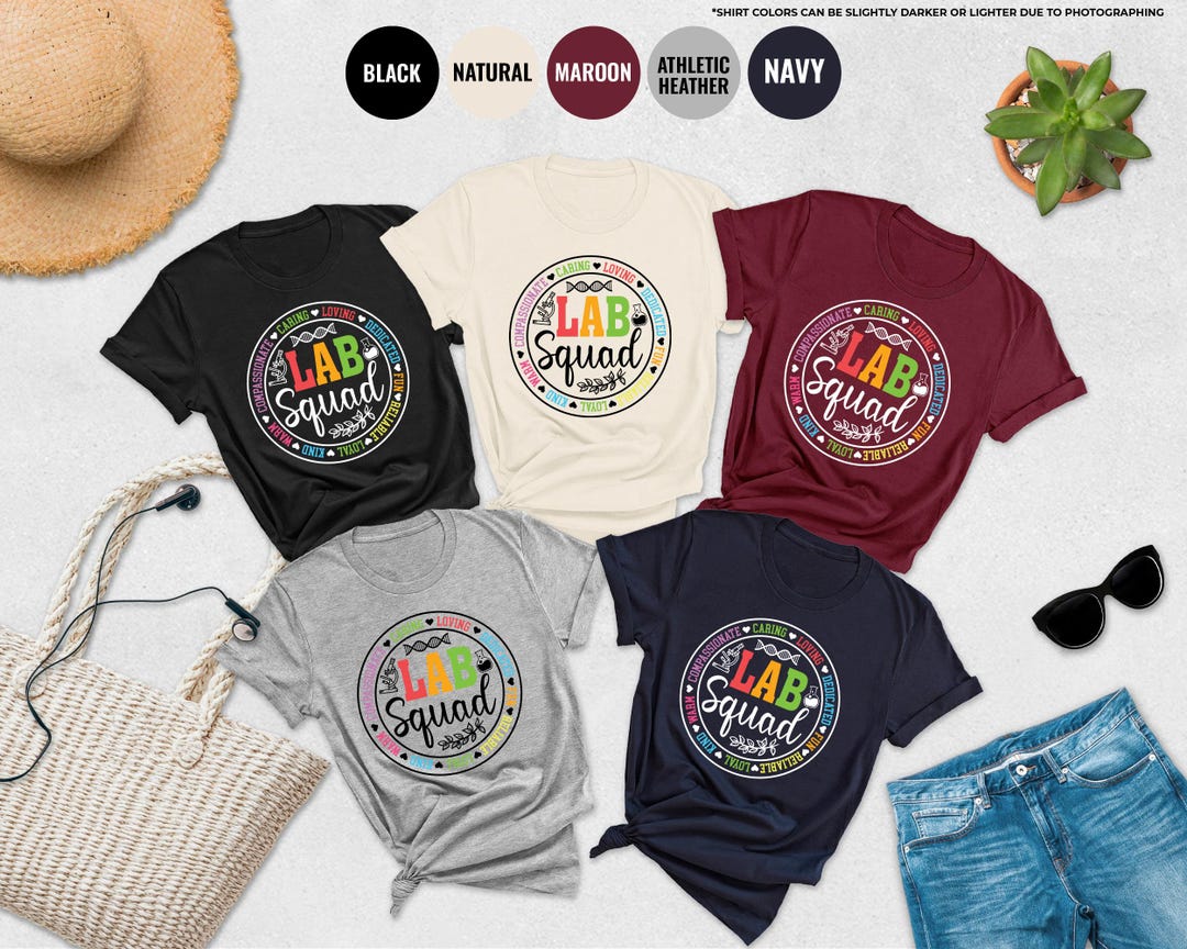 Lab Squad Shirts, Lab Team Shirt, Lab Technician Gift, Lab Worker Shirt ...