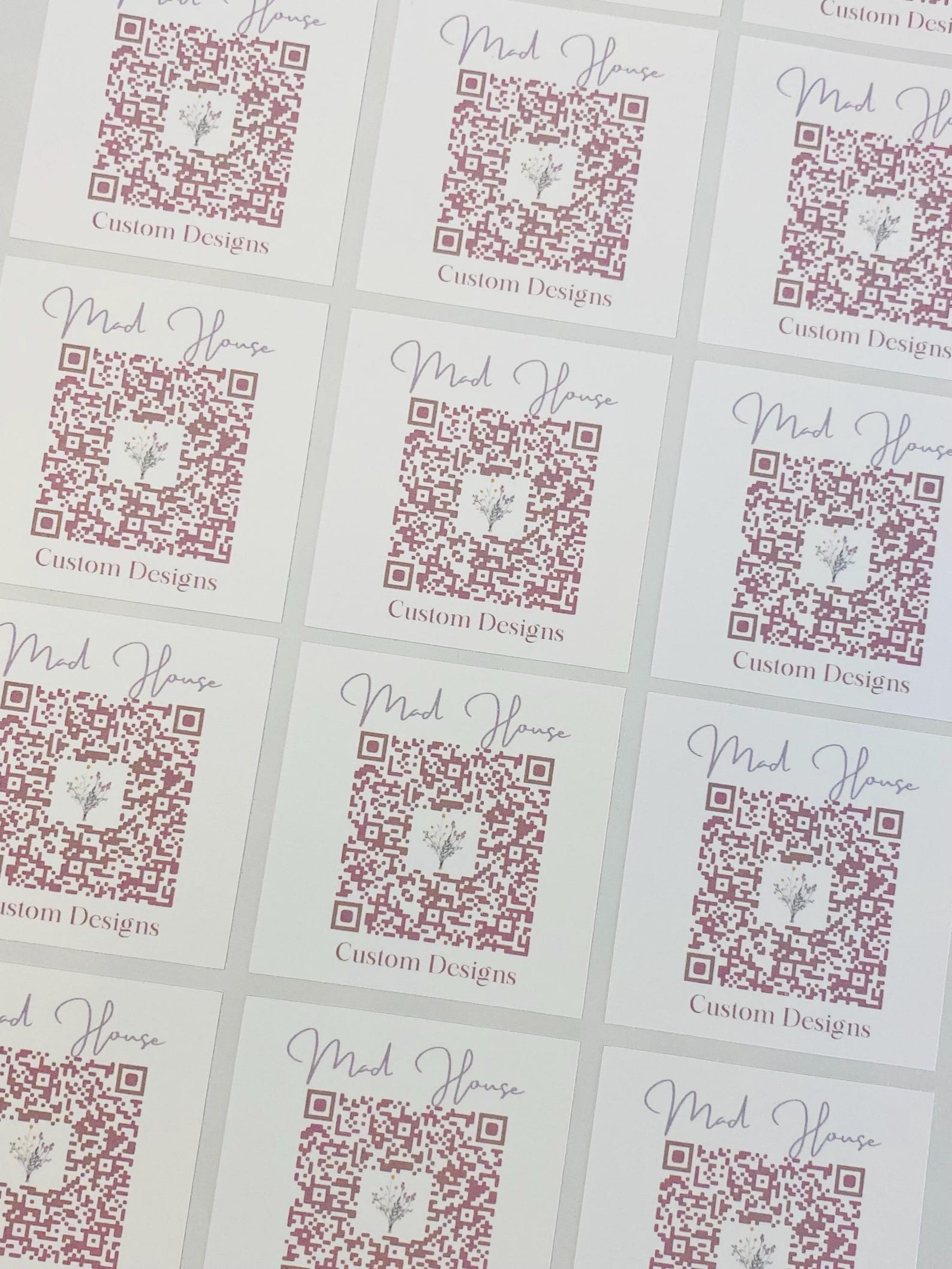 QR Code Sticker Sheets - Etsy