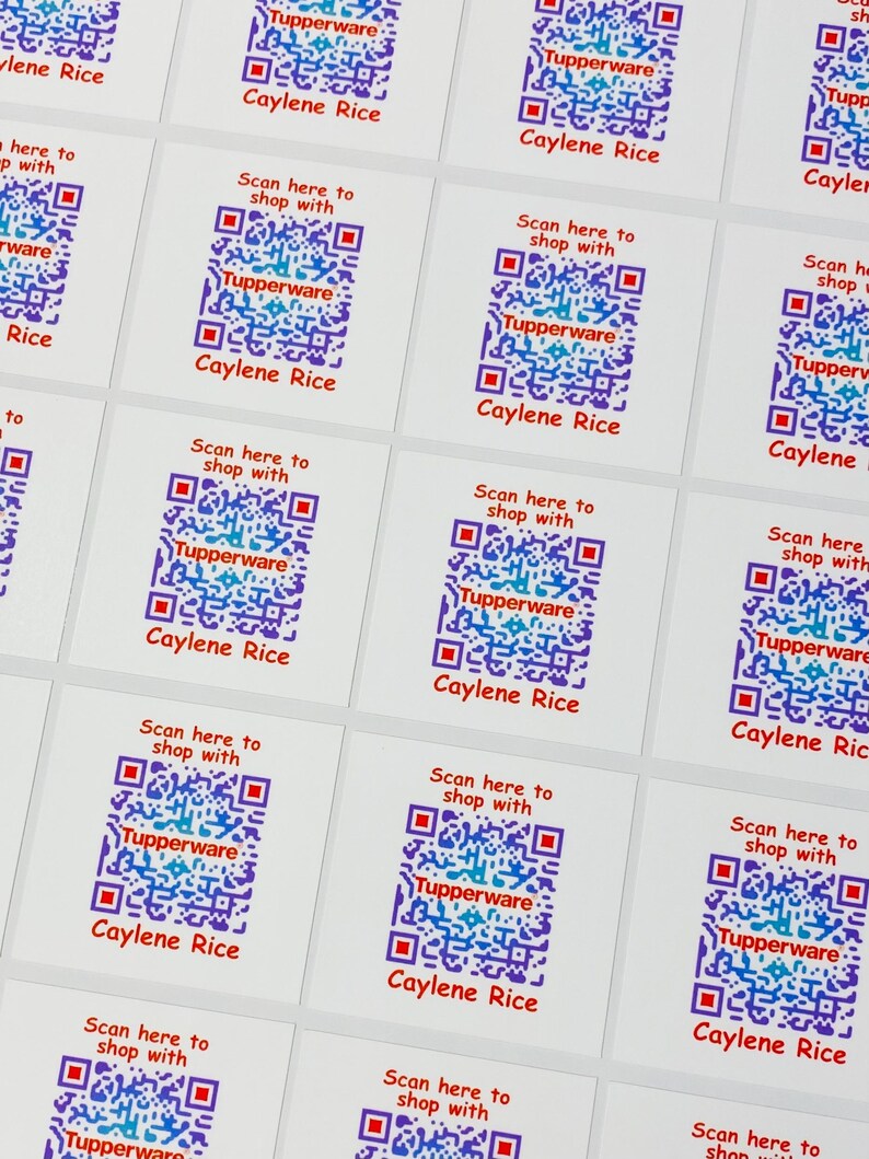 QR Code Sticker Sheets - Etsy