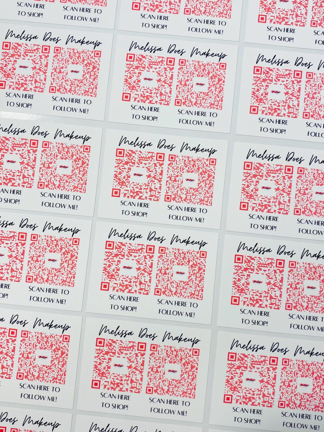 QR Code Sticker Sheets - Etsy