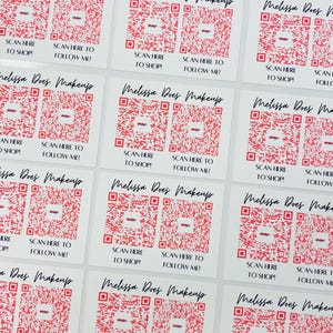 QR Code Sticker Sheets - Etsy