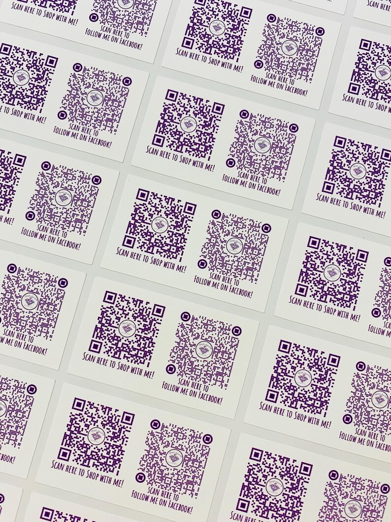 QR Code Sticker Sheets - Etsy