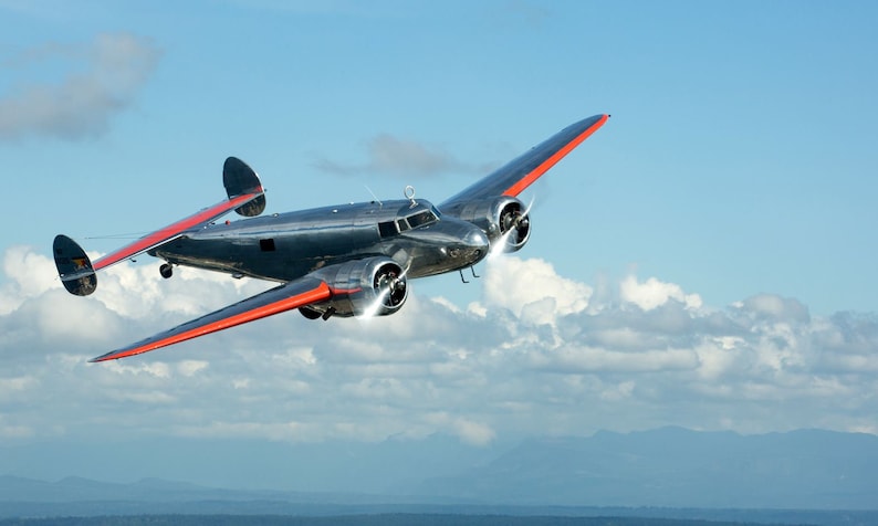 Lockheed Model 10 Electra Blueprint - Etsy