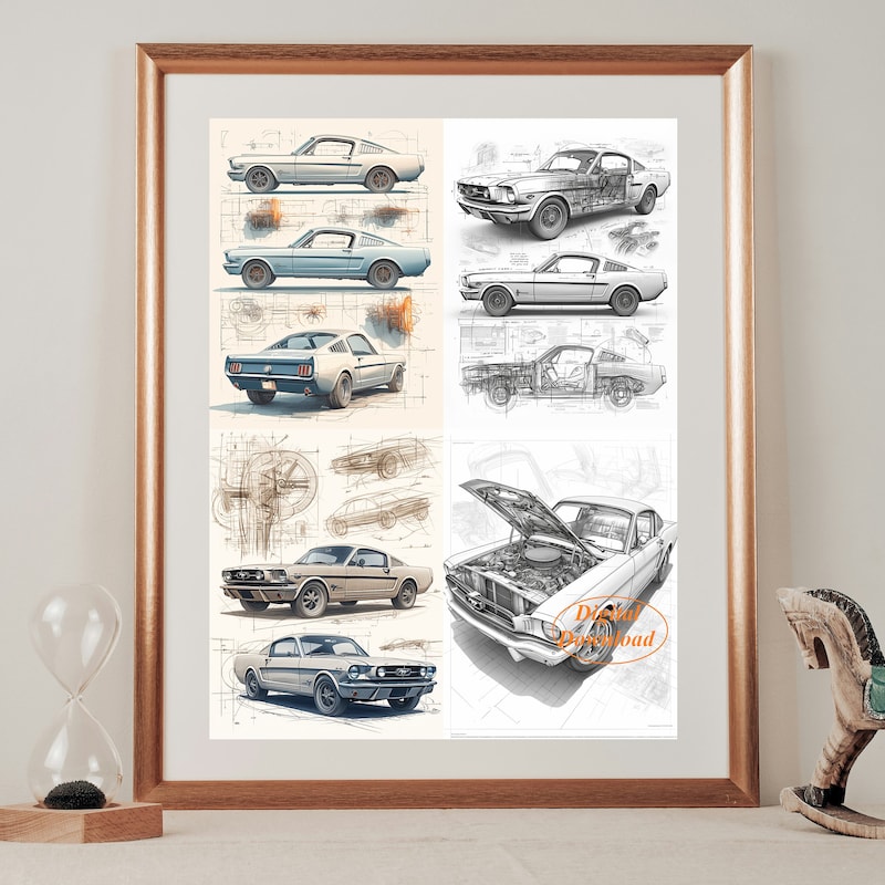65 Mustang Poster - Etsy