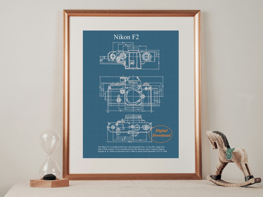 Professional Nikon F2 Blueprint - Etsy