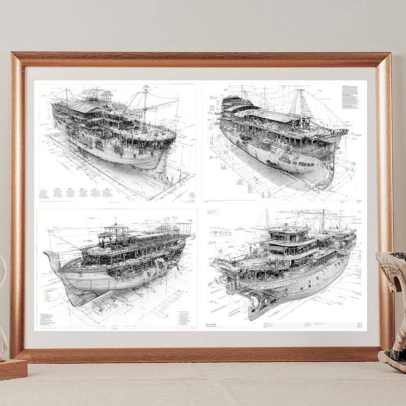 Blueprint Art - Etsy
