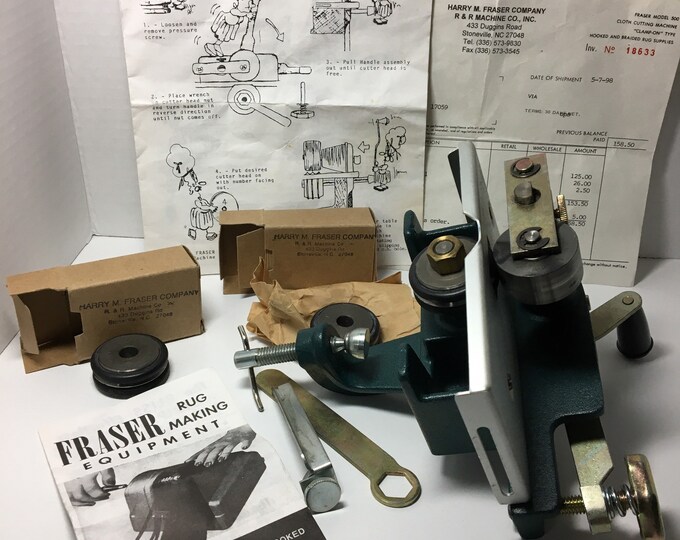 Fraser 500-1 Wool Cloth Cutter, Fraser 500, Rug Hooking, Rug Braiding ...