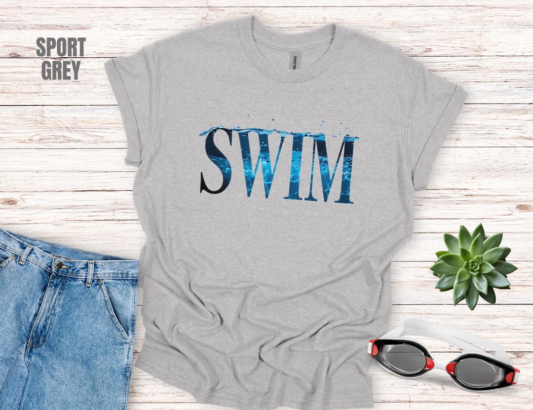 Swim Tshirt Custom Swimming Gift Sweatshirt Gift for Her Who Loves to ...