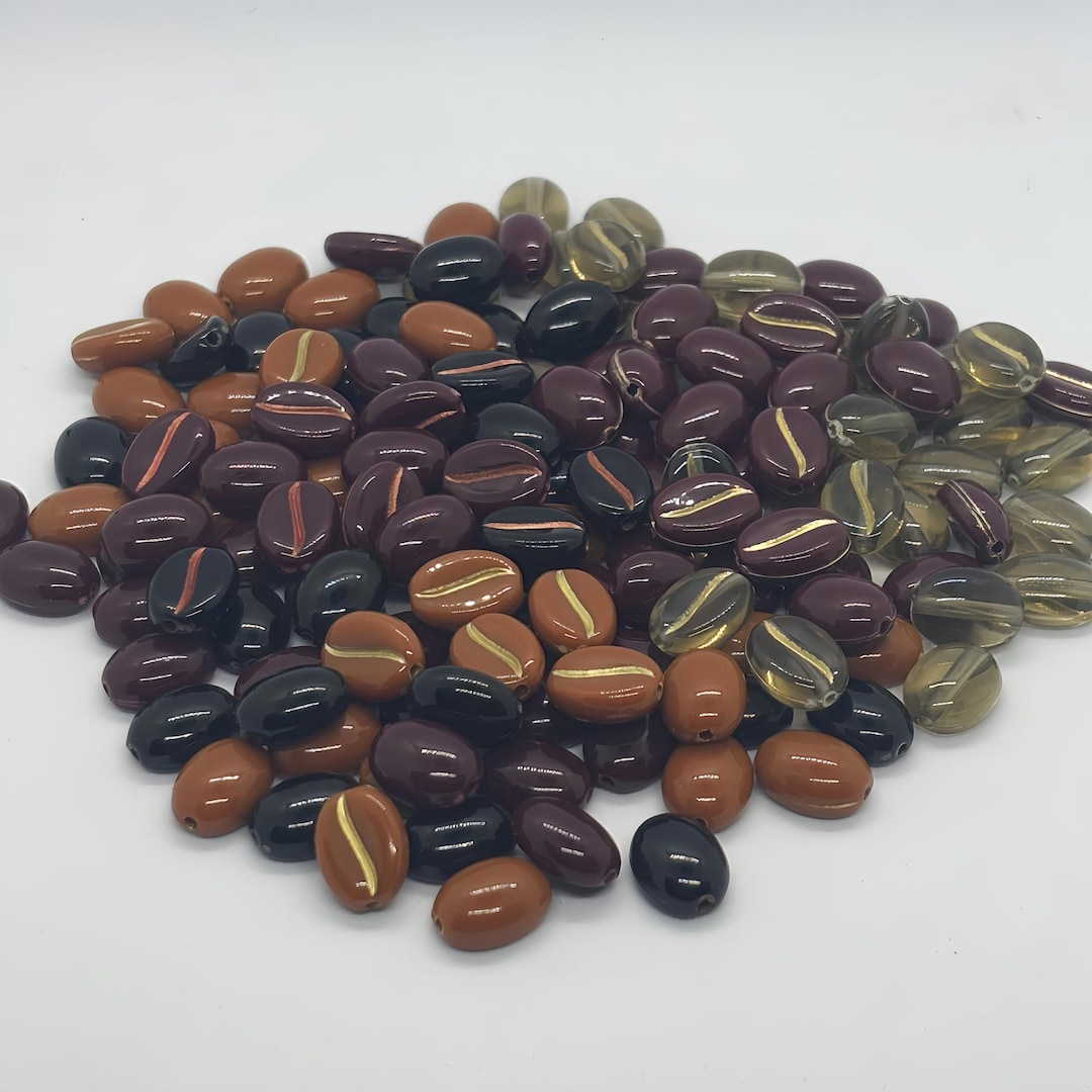 Acrylic Beads, Coffee Bean Beads, Loose Beads, DIY Handmade Necklaces ...