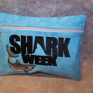 Tampon & Maxi Pad Holder SHARK WEEK Zippered Fabric Purse | Etsy