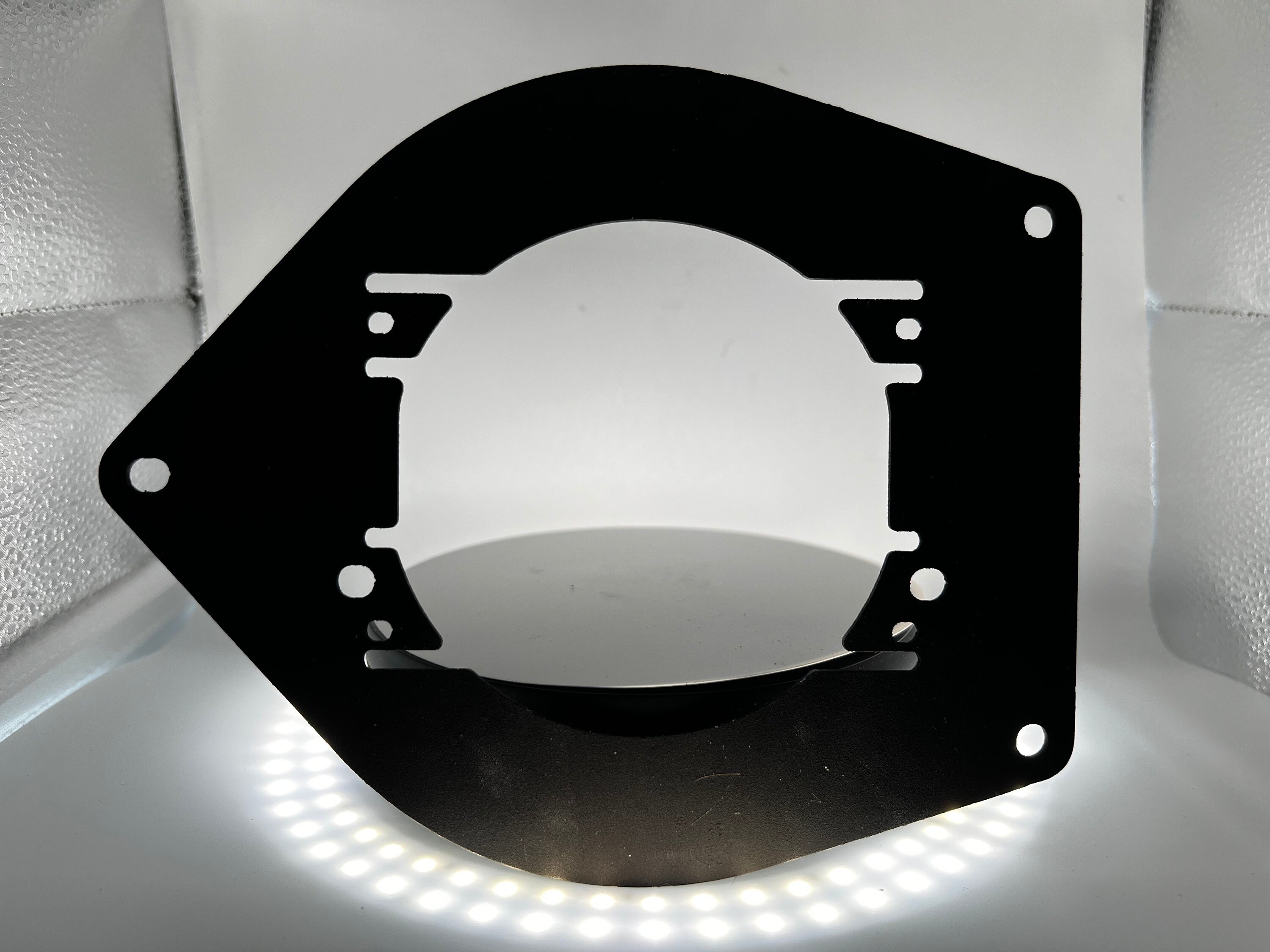 Hummer H3 - 4 Inch Metal Fog Light Adapter Plate for Aftermarket Fog ...
