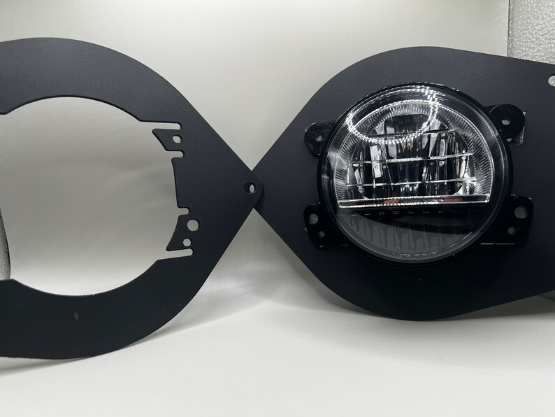 Hummer H3 - 4 Inch Metal Fog Light Adapter Plate for Aftermarket Fog ...
