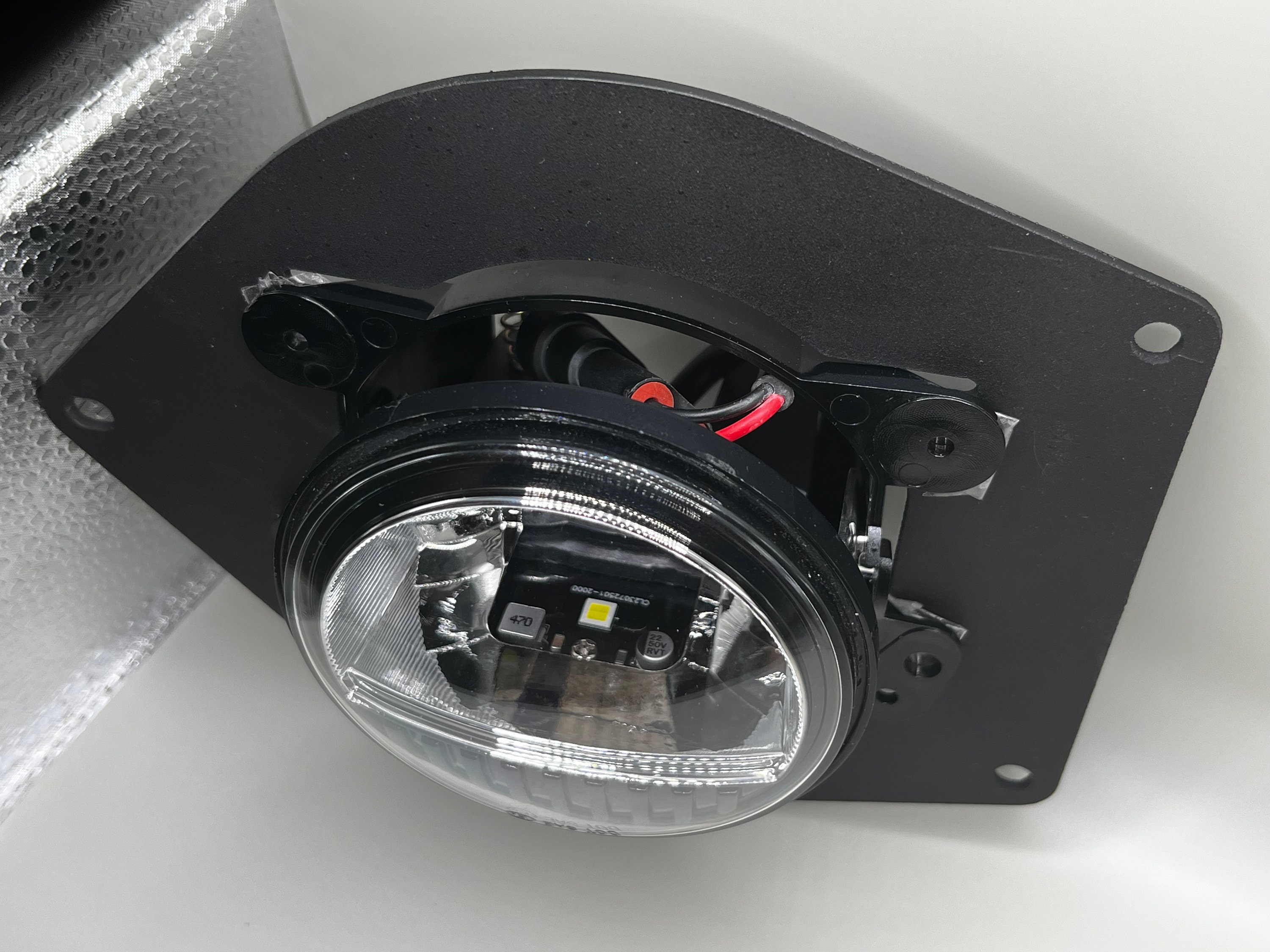 Hummer H3 - 4 Inch Metal Fog Light Adapter Plate for Aftermarket Fog ...