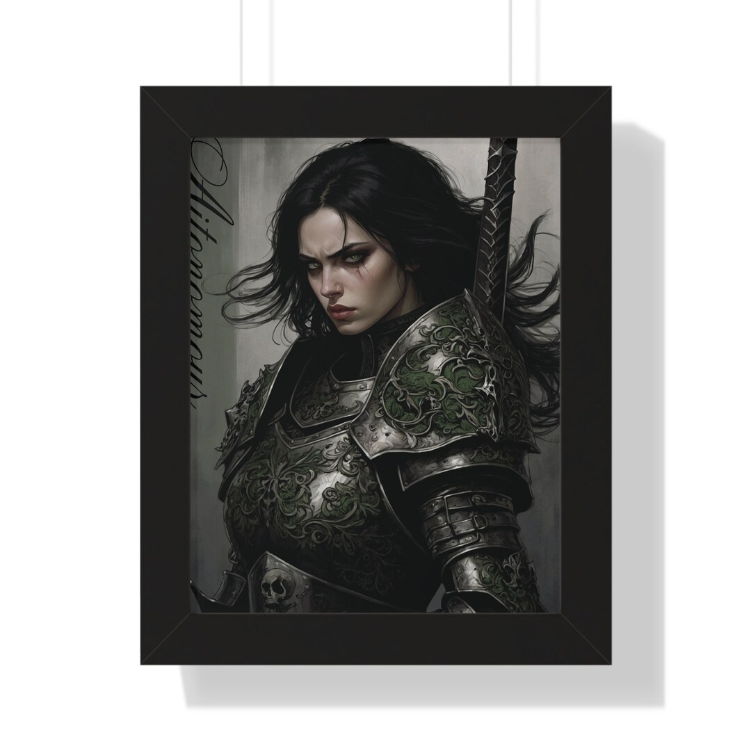 Victoria, the Dark Dreamwalker Framed Gothic Art Poster Grunge Dark ...