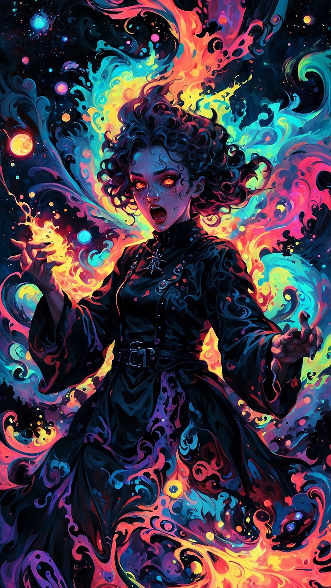 The Enraged One Nightmare Series Witchcraft Van Gogh Style Fantasy ...