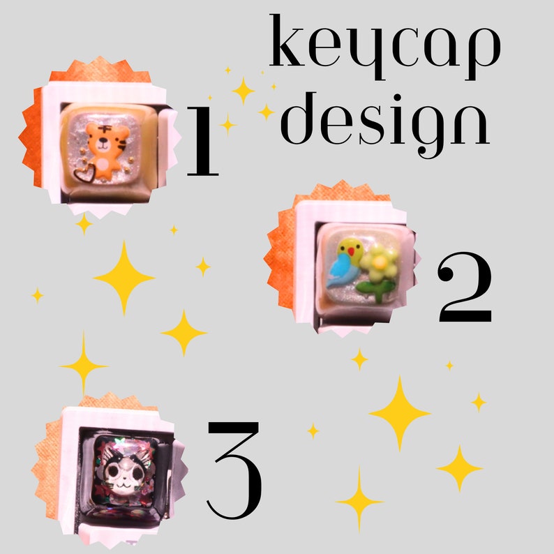 Handmade Resin Keycaps, Custom Artisan Keycap Set, Unique Gaming ...