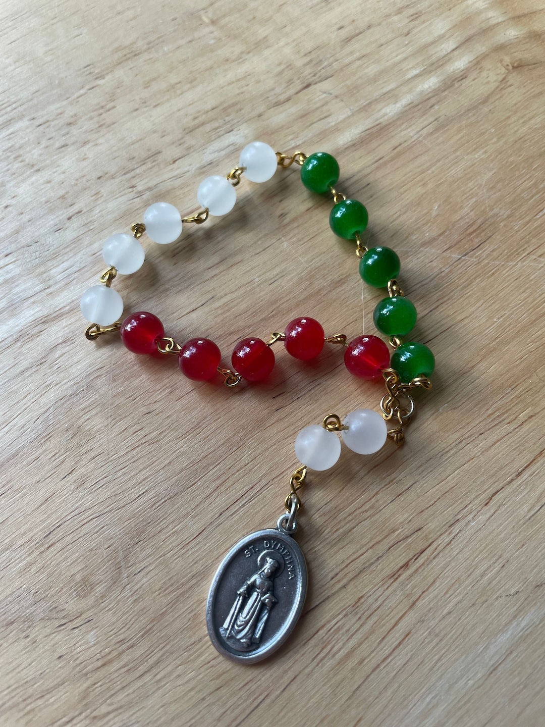 Chaplet of Saint Dymphna Prayer Beads Patron Saint of Mental Illness - Etsy