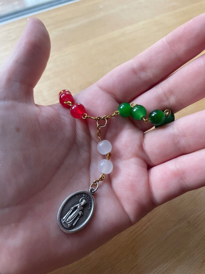 Chaplet of Saint Dymphna Prayer Beads Patron Saint of Mental Illness - Etsy