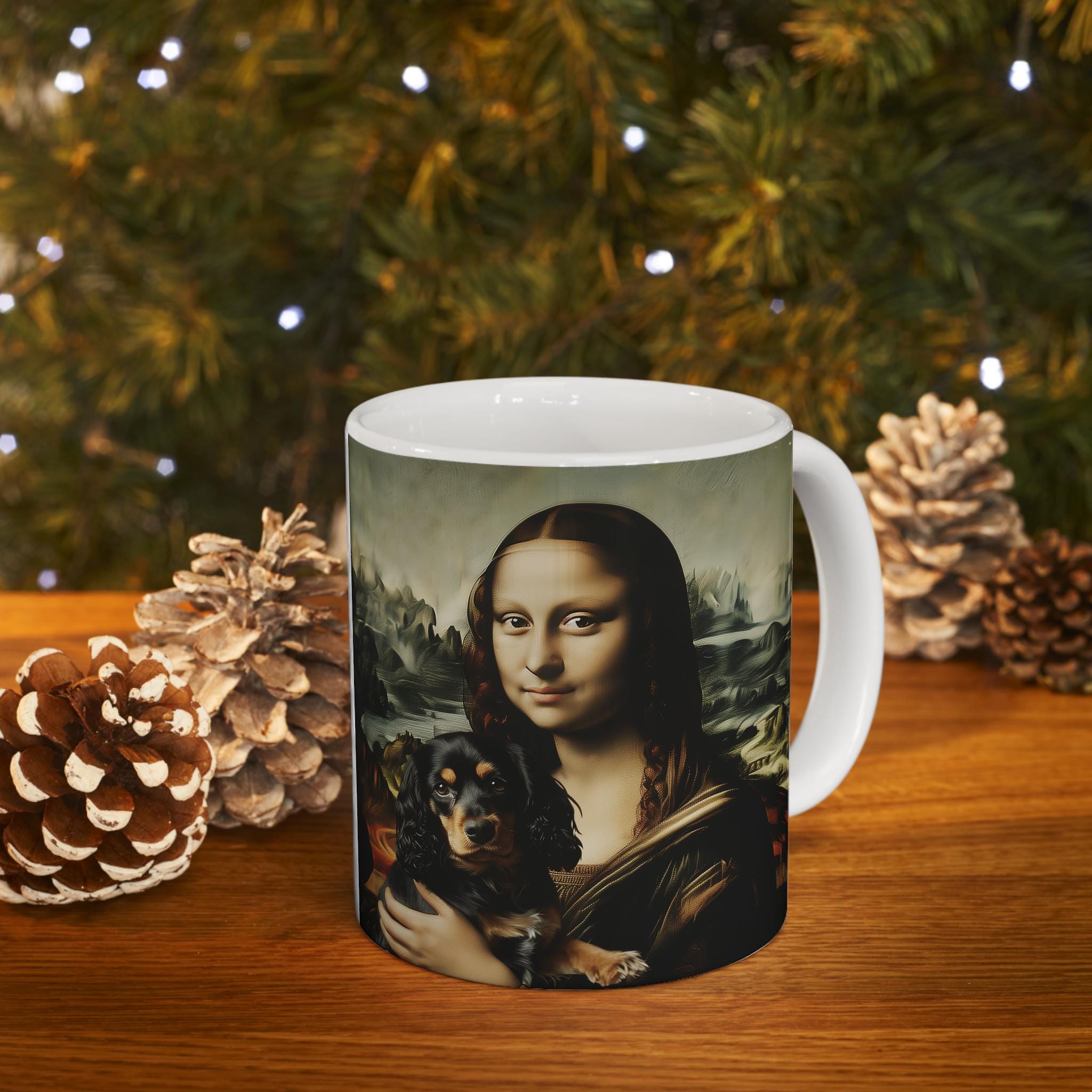 Mona Lisa Mug, Leonardo Da Vinci, Dog Themed Mugs, Dog Owner Gift Ideas ...