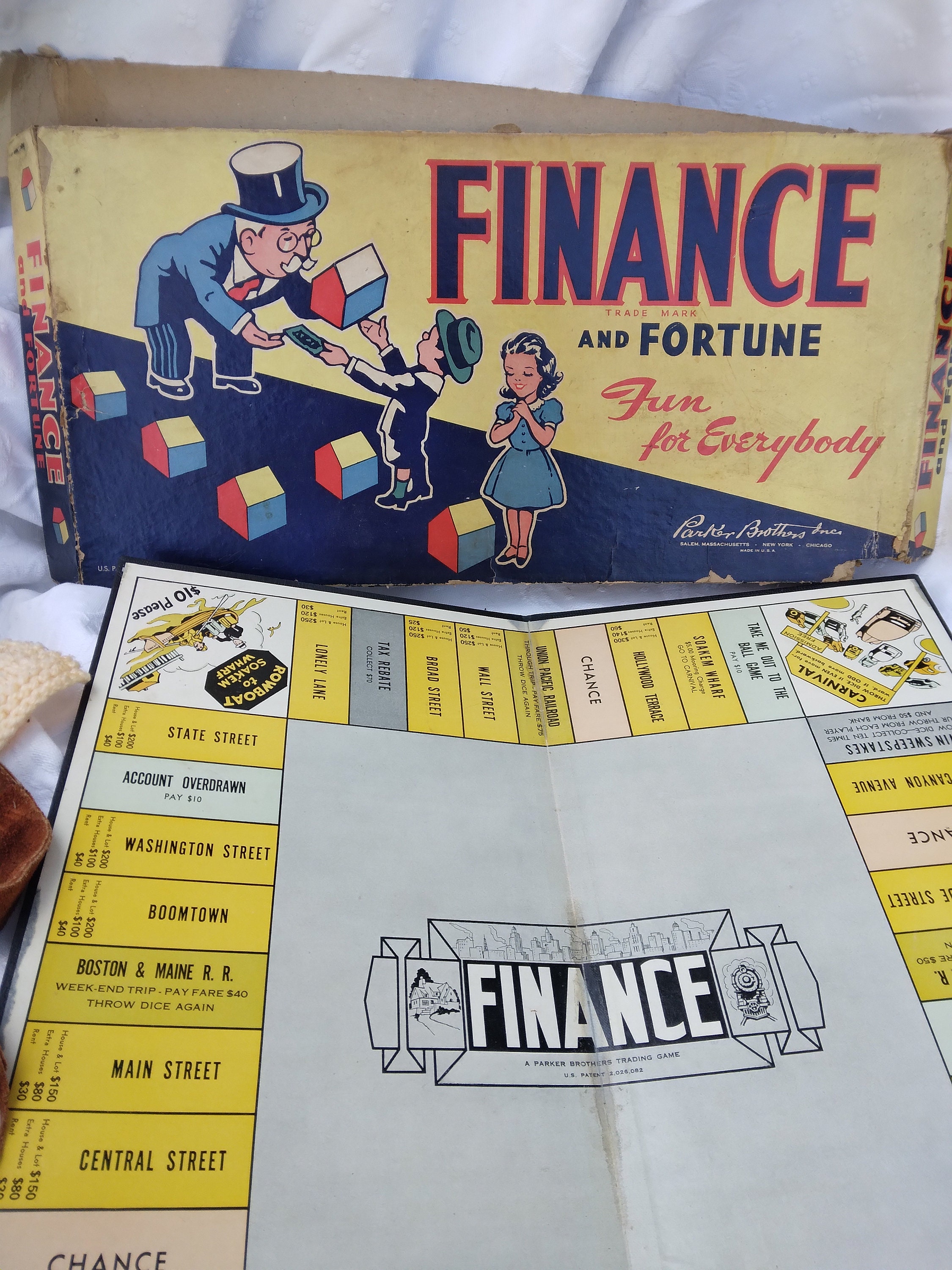 Parker Brother's Finance Game Early Version of Monopoly - Etsy
