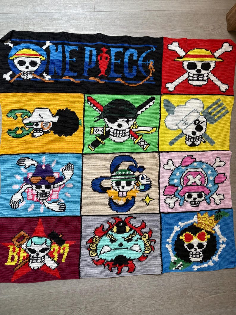 One Piece Blanket Crochet Pattern One Piece Tapestry Crochet Pattern ...
