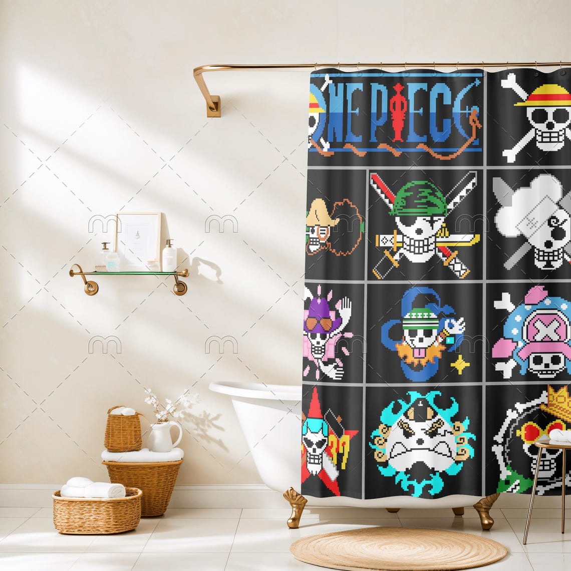 Anime Crochet Blanket Pattern Graphgan Tapestry Pixel Graph Chart ...