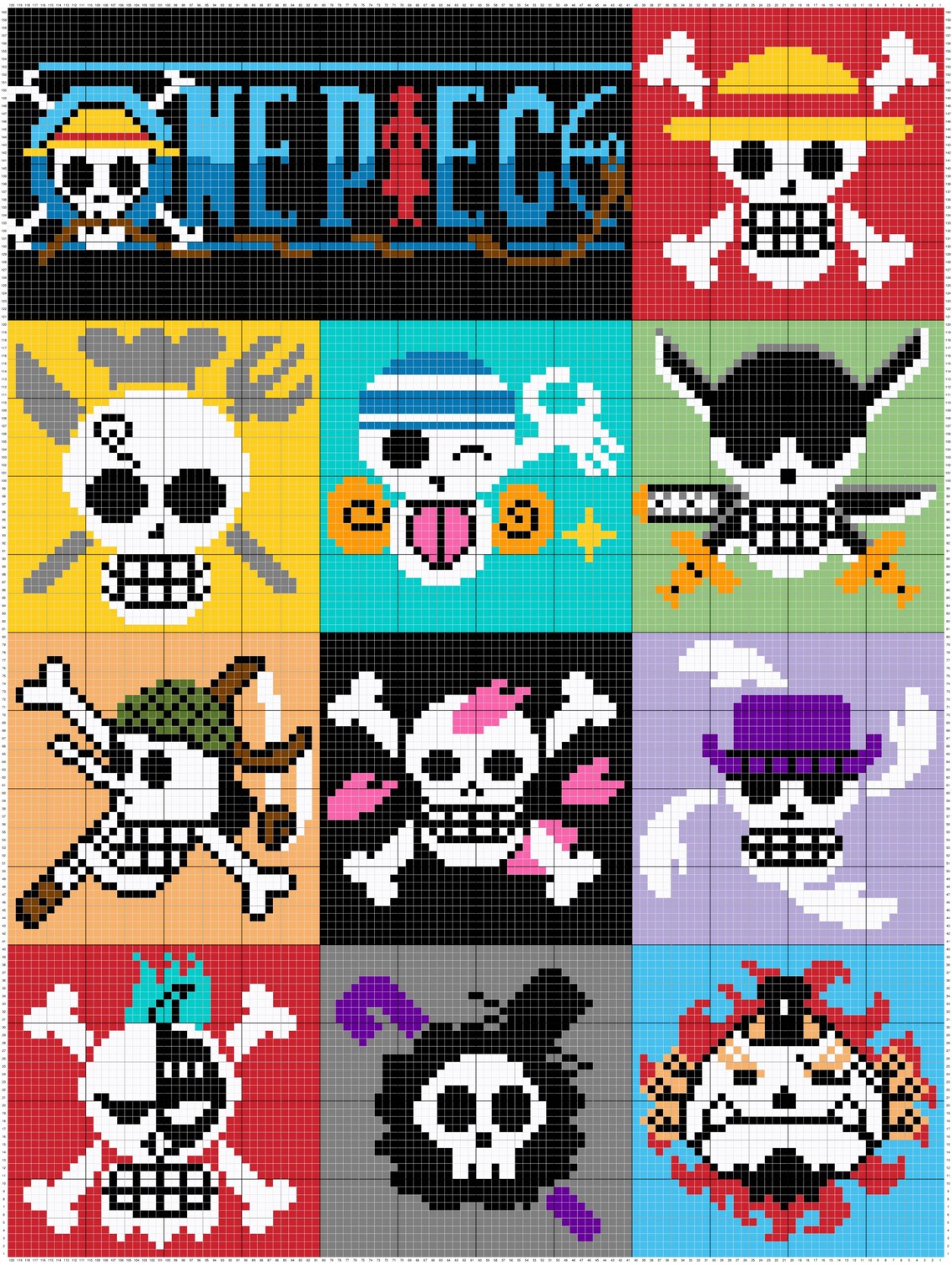 Pattern One Piece Crochet Pattern Colored Blanket Crochet Pattern ...