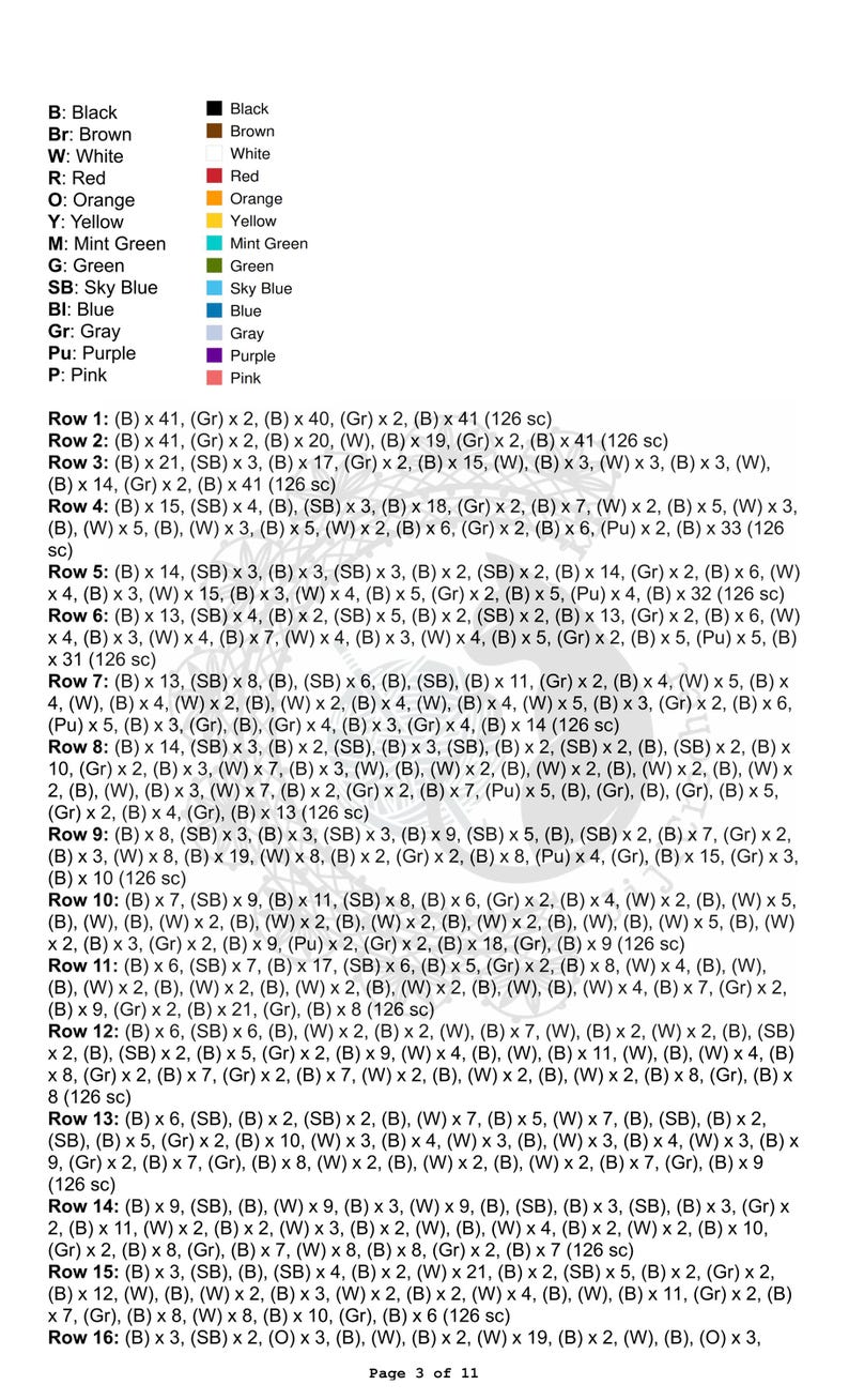 One Piece Blanket Crochet Pattern One Piece Tapestry Crochet Pattern ...