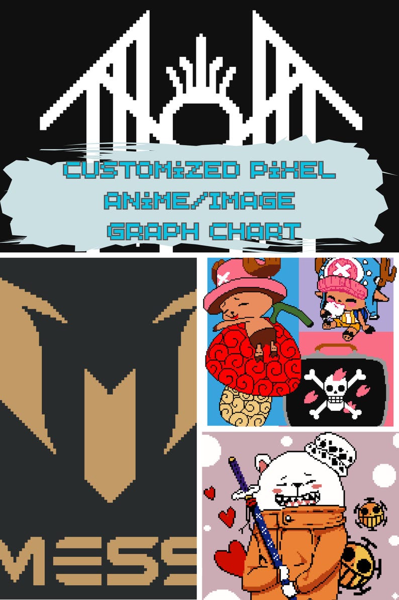 Custom Anime Pixel Graph Chart for Crochet (PDF Pattern) - Etsy