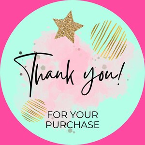 Circular Thank You Templates - Etsy