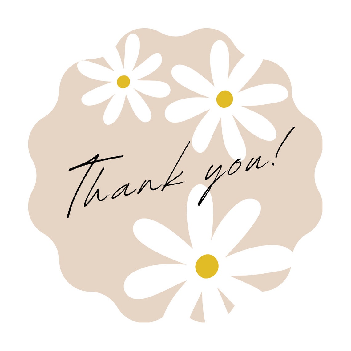 Circular Thank You Templates - Etsy