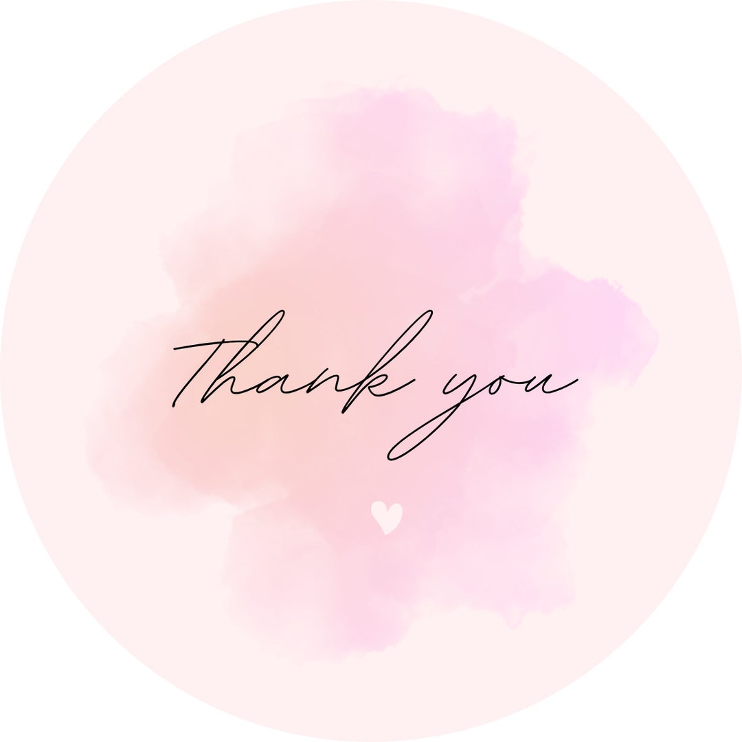 Circular Thank You Templates - Etsy