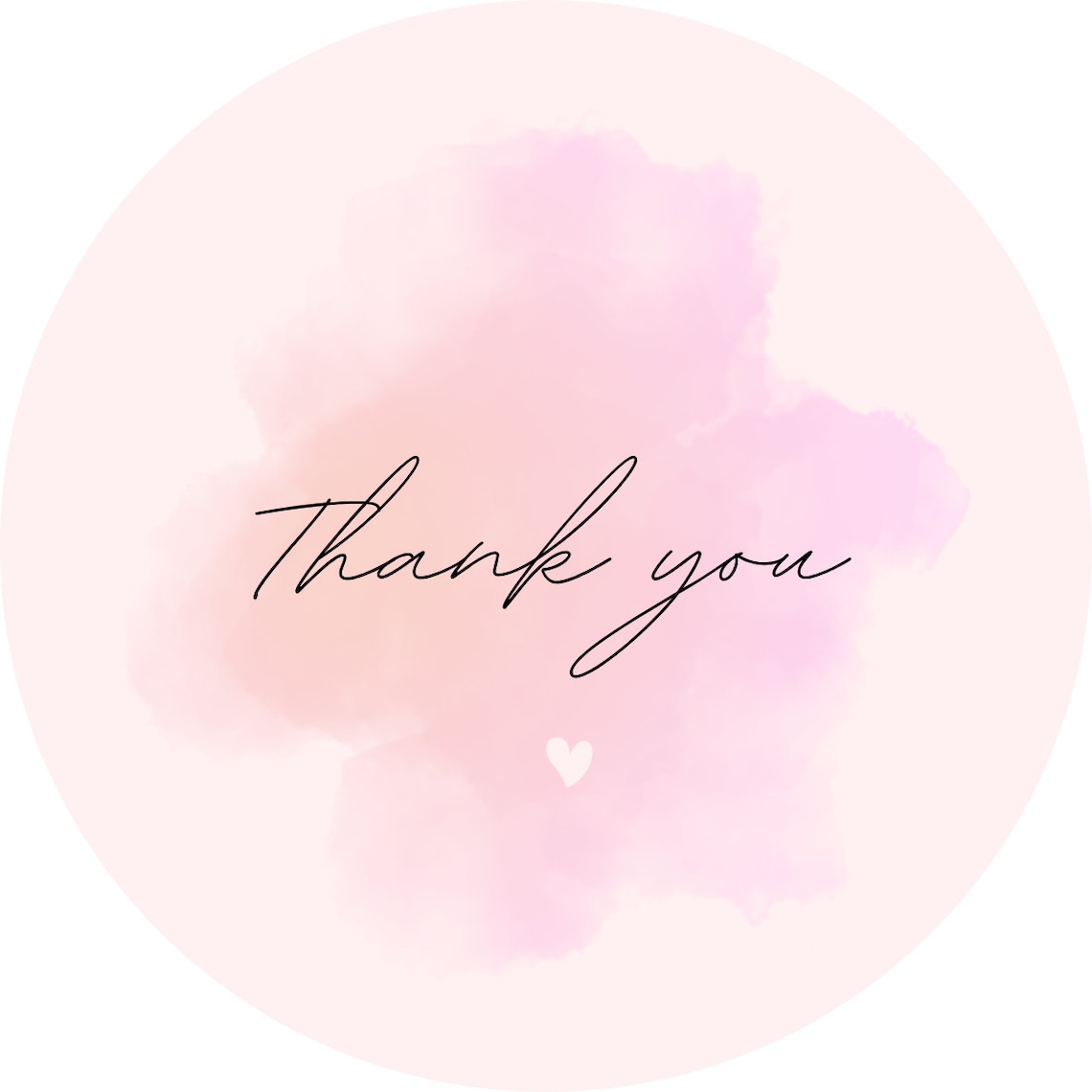 Circular Thank You Templates - Etsy