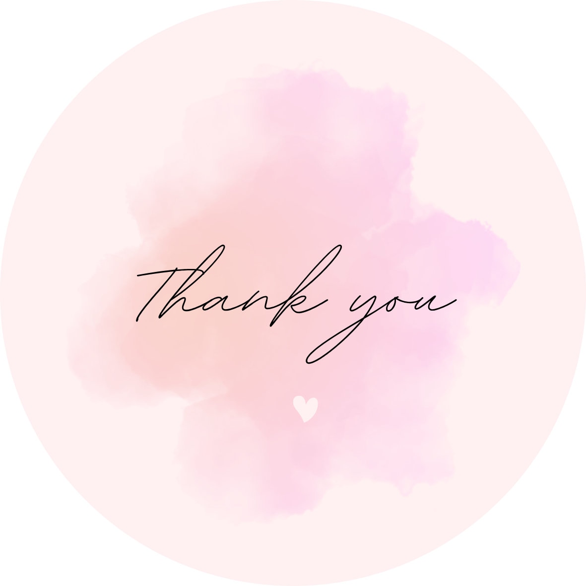 Circular Thank You Templates - Etsy