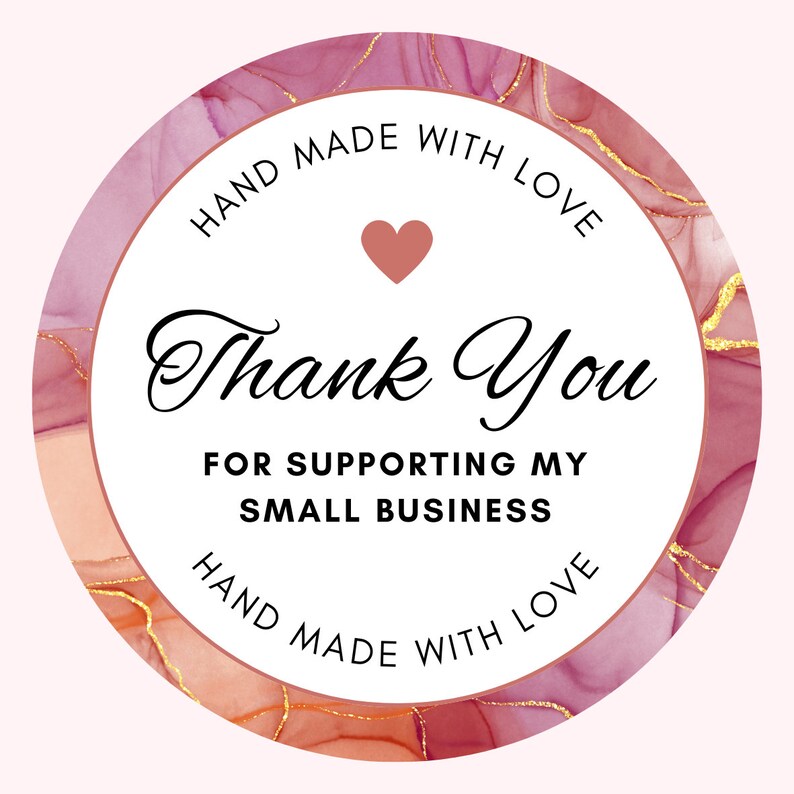 Circular Thank You Templates - Etsy