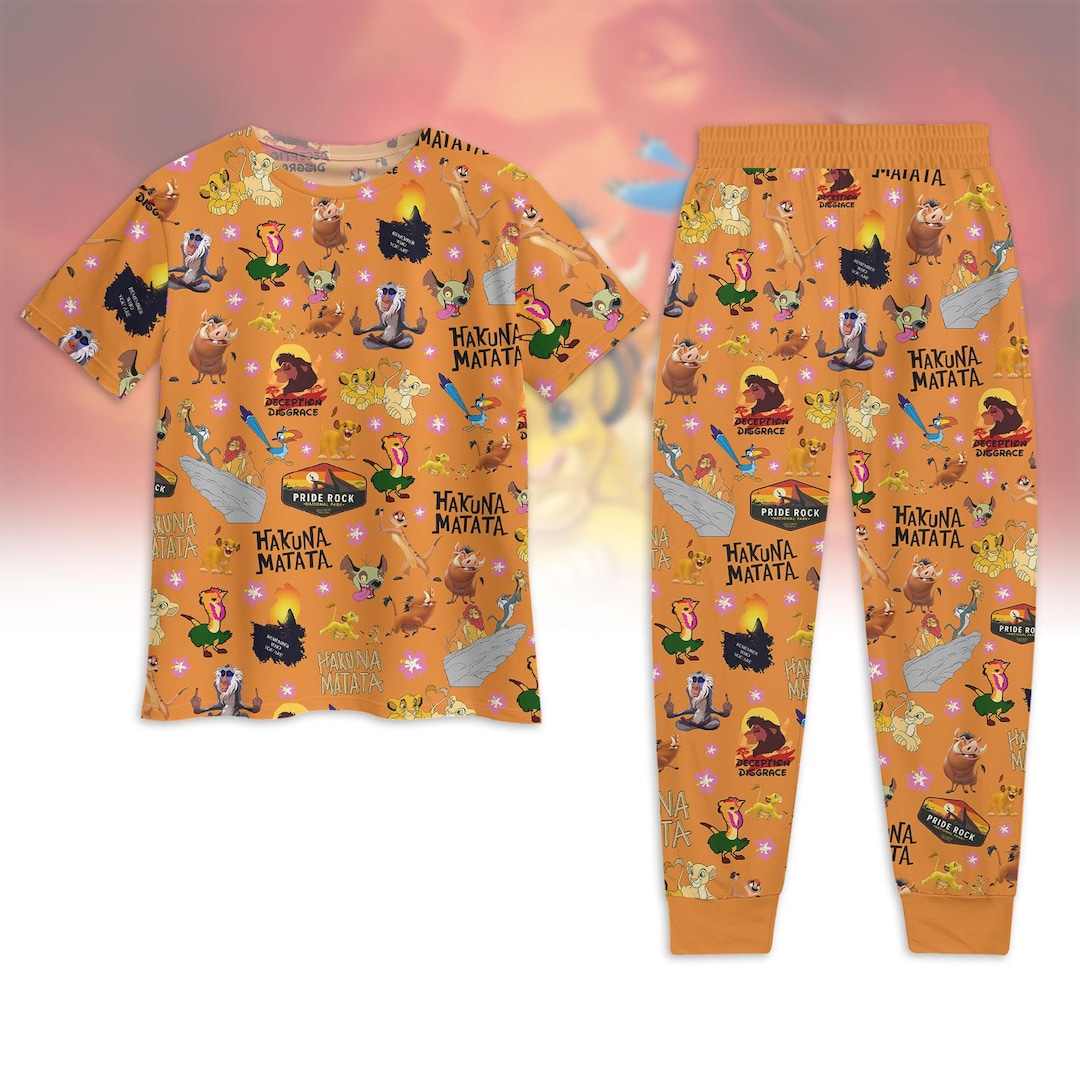 The Lion King Pajamas, Hakuna Matata Pajamas Pants, Simba Timon Pumbaa ...