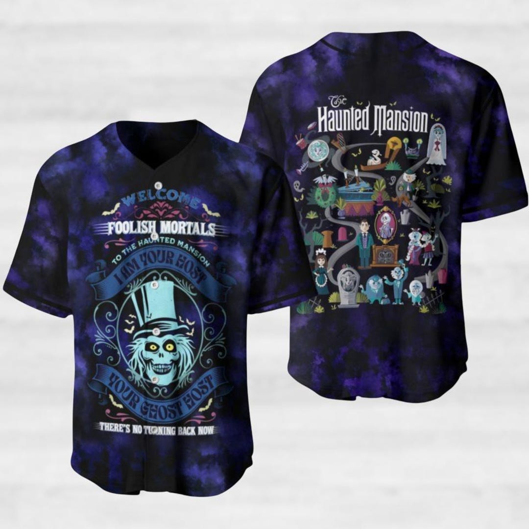 Haunted Mansion Baseball Jersey, Foolish Mortals Jersey, Hitchhiking ...