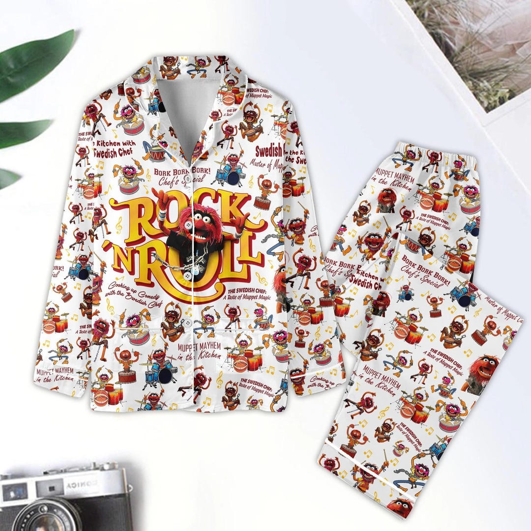 Vintage Disney the Muppets Pajamas, Muppets Women Pajamas, Muppets Rock ...