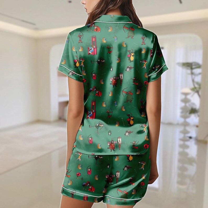 Disney Robin Hood Satin Pajamas Set, Little John Oode-lally Women ...