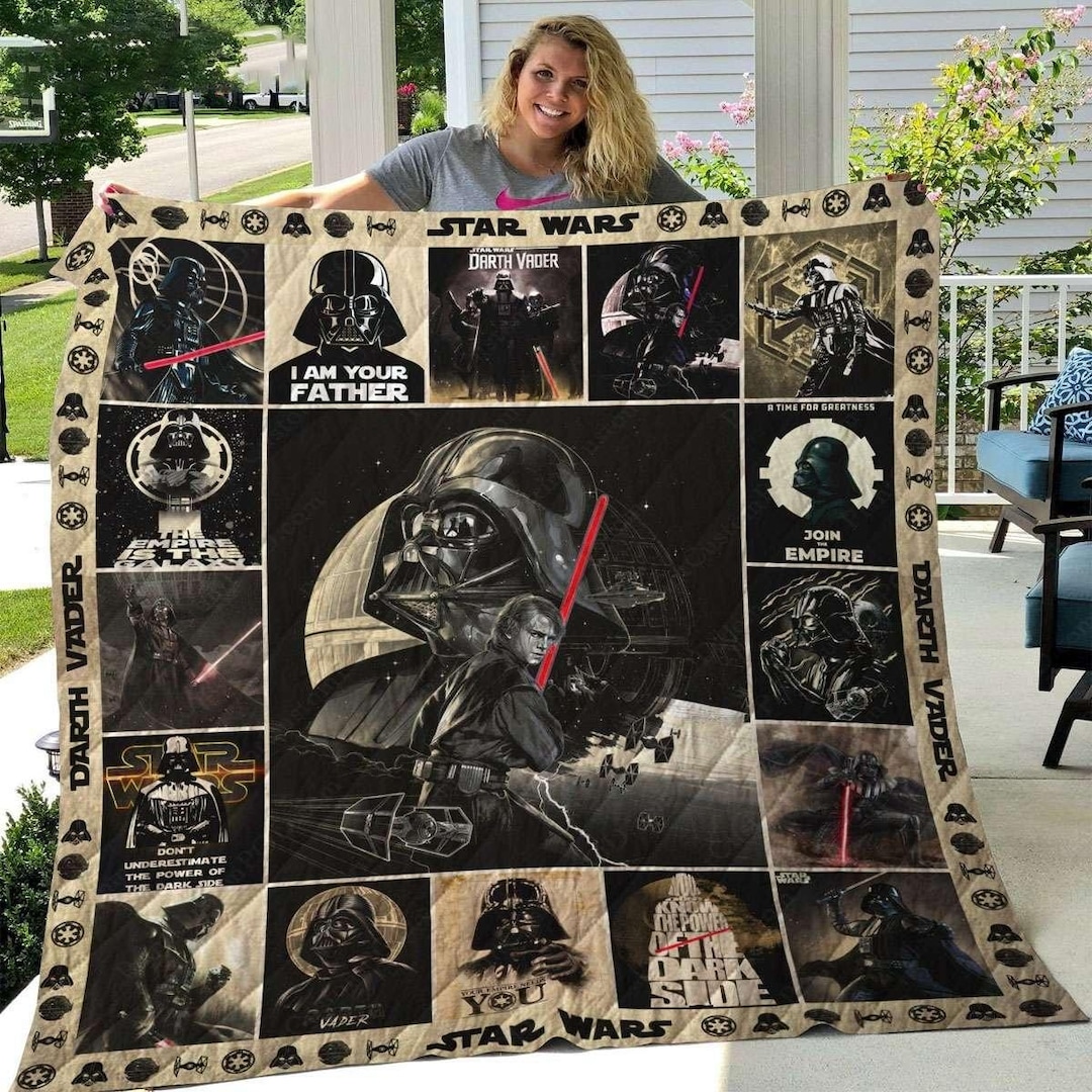 Star Wars Quilt, Darth Vader Quilt Pattern, Disney Movie Modern Quilt ...