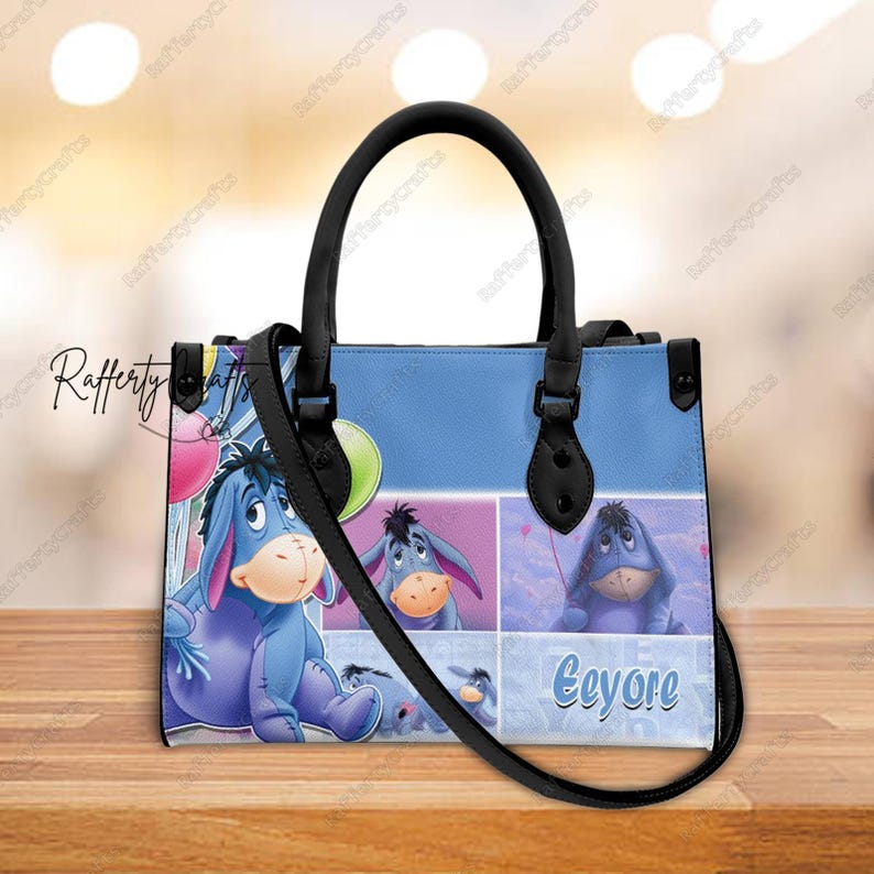 Halloween Eeyore Leather Bag, Eeyore Winnie the Pooh Handbag, Disney ...