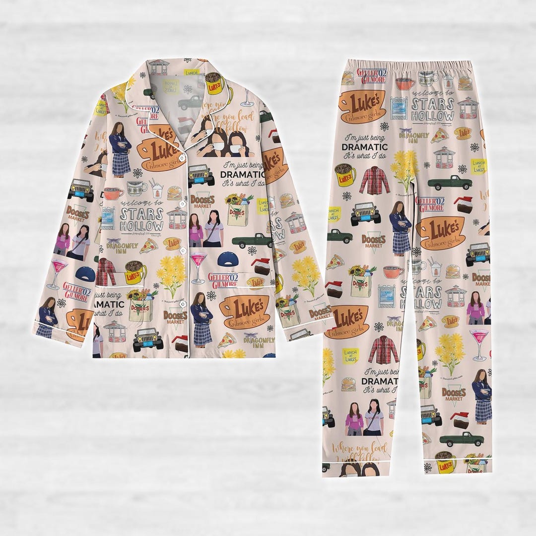 Gilmore Girls Pajamas, Stars Hollow Women Pajamas, Lukes Coffee Thick ...