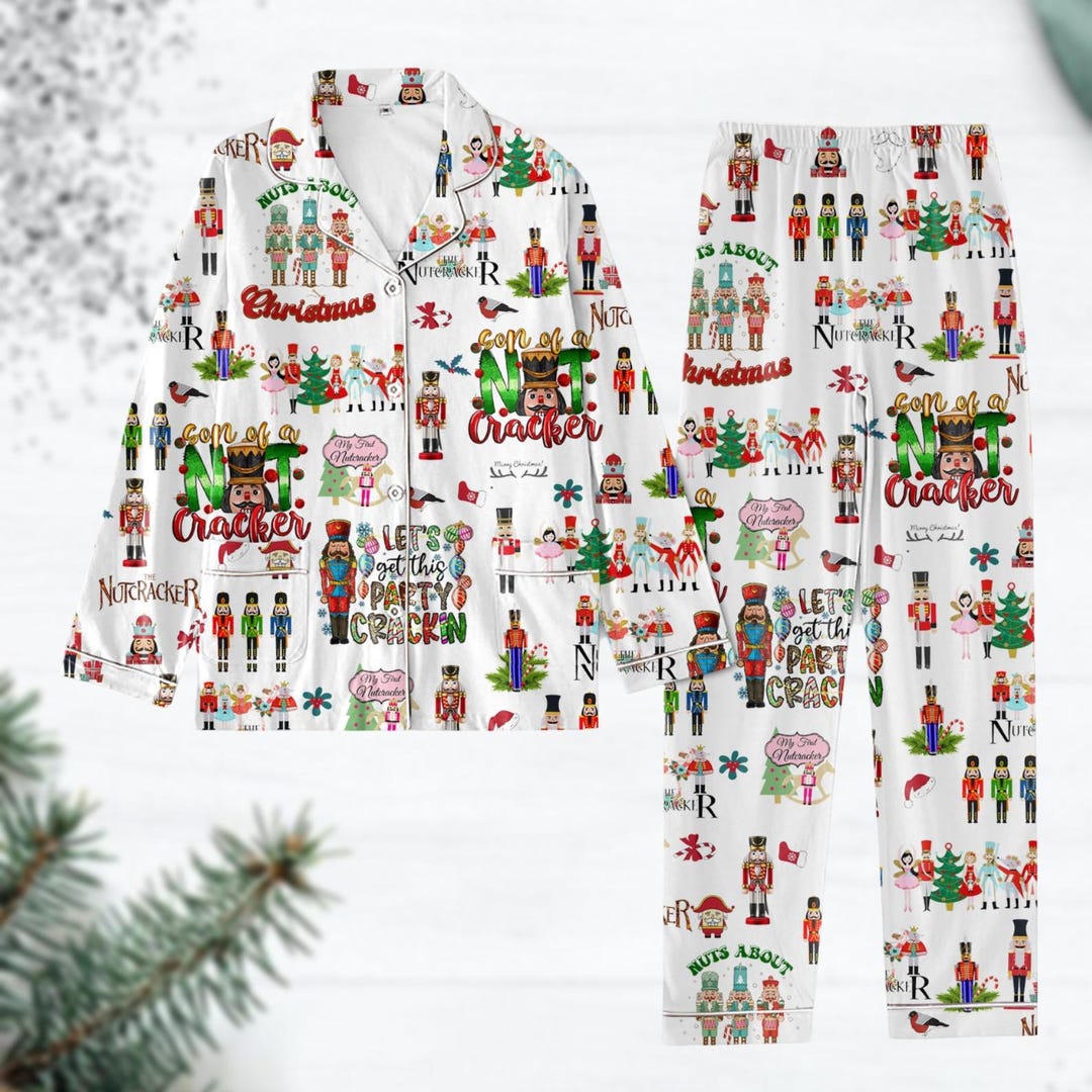 Nutcracker Christmas Pajamas, Nutcracker Ballet Women Pajamas, Winter ...