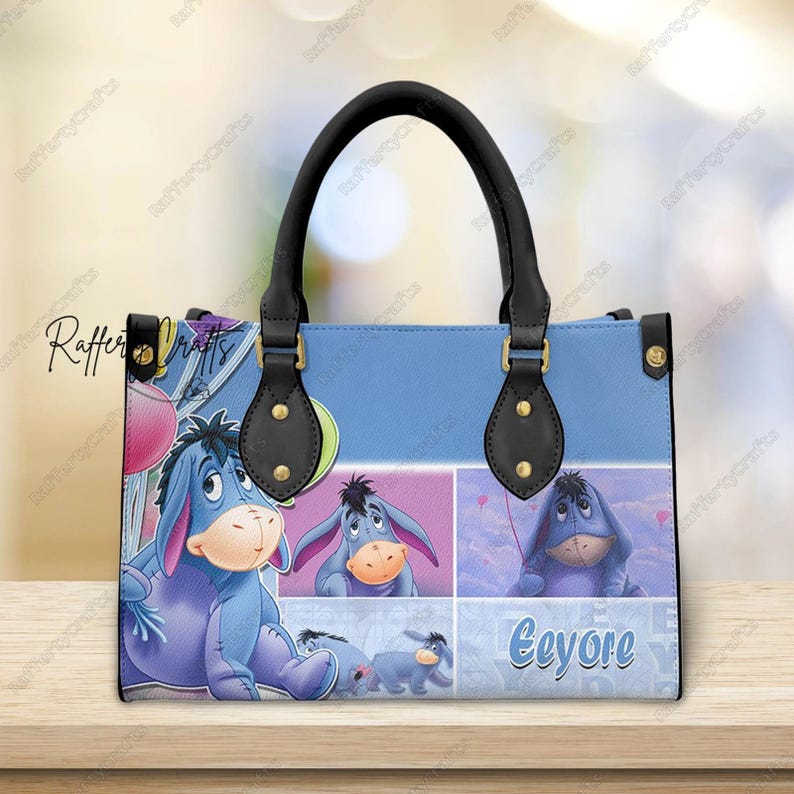 Halloween Eeyore Leather Bag, Eeyore Winnie the Pooh Handbag, Disney ...