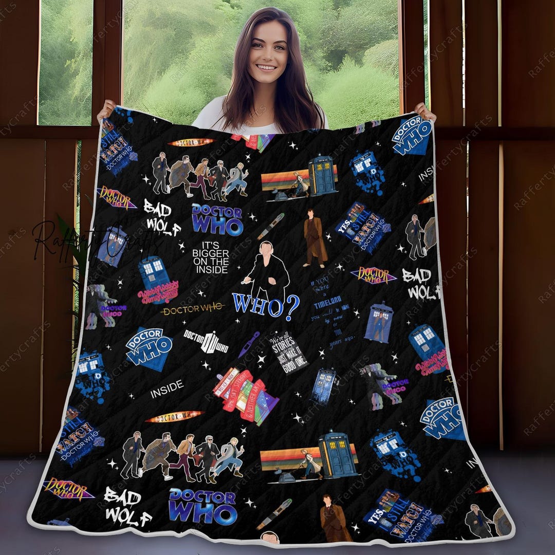 Doctor Who Quilt, Dr Who Tardis Modern Quilt, Police Box Quilt Pattern ...