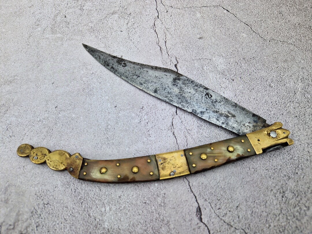 Antique Spanish Pocket Knife, Navaja, Vadolera, Currogimenes, Rare ...