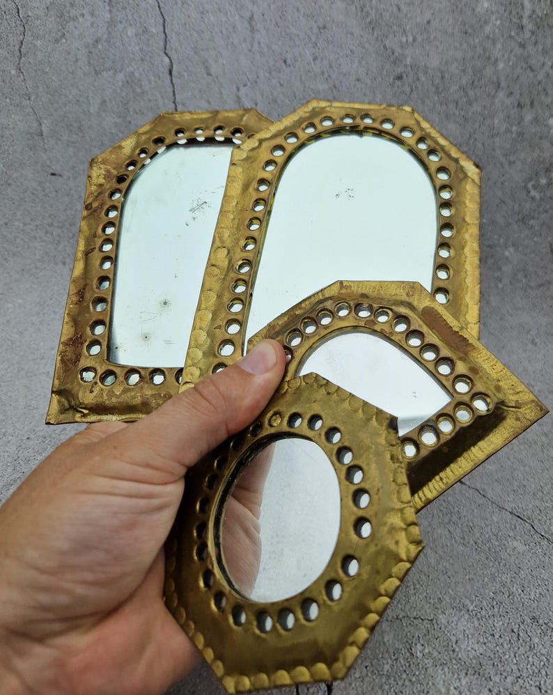 Moroccan Handmade Wall Mirror, Decorative Mirror, Vintage Mirror. Set ...