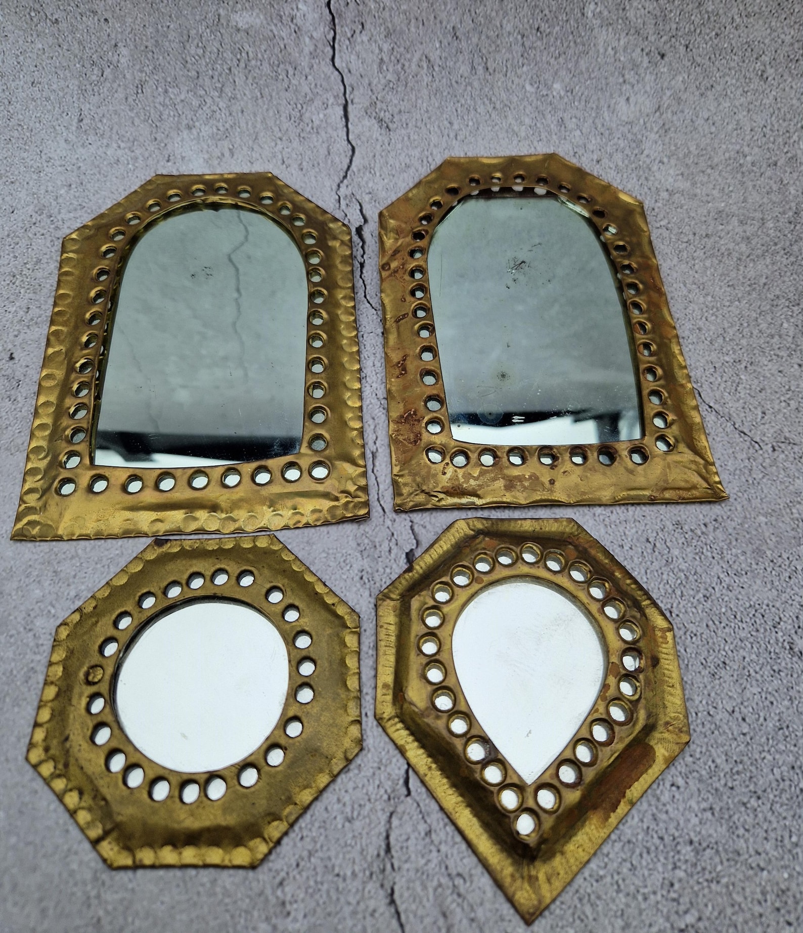 Moroccan Handmade Wall Mirror, Decorative Mirror, Vintage Mirror. Set ...