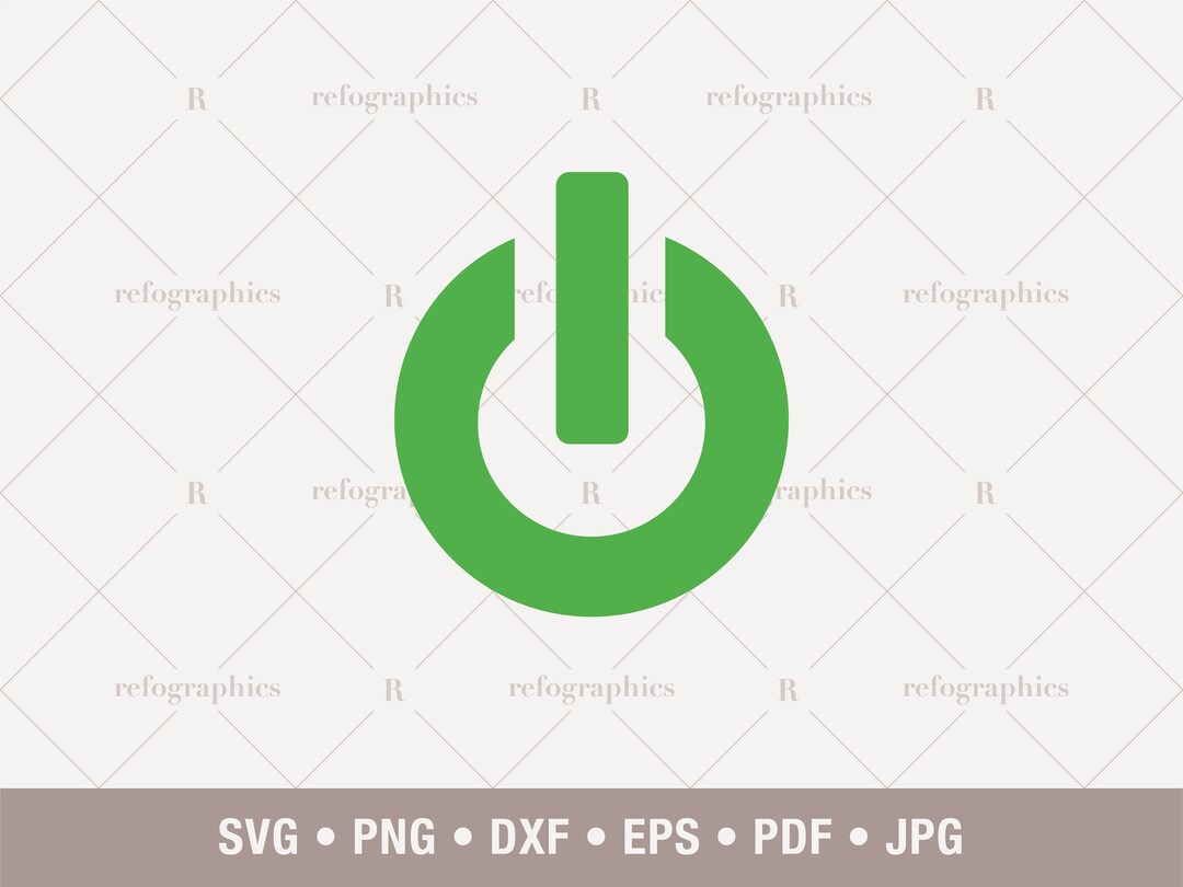 Power Button, Svg File, Vector File, Cricut File, Silhouette File ...