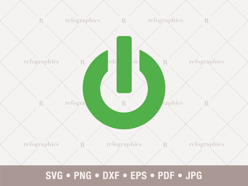 Power Button, Svg File, Vector File, Cricut File, Silhouette File ...